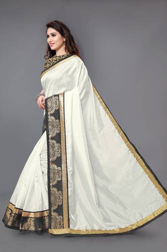 White Sarees – Buy White Color Saree Designs for Women in India