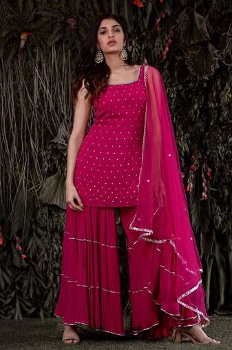 Buy Latest Design Sharara Suits & Sharara Dress Online @ Mirraw