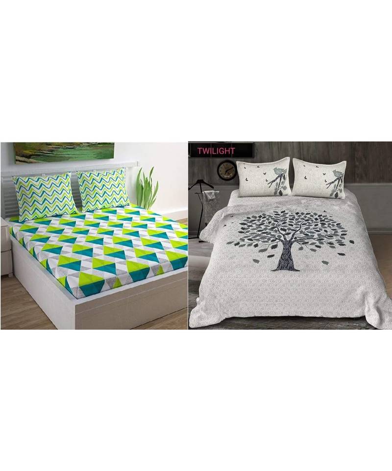 Indian Bedsheet Combo The set includes both the bedsheet and pillow ...