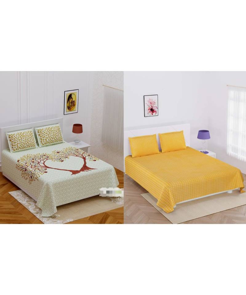 Indian Bedsheet Combo The set includes both the bedsheet and pillow ...