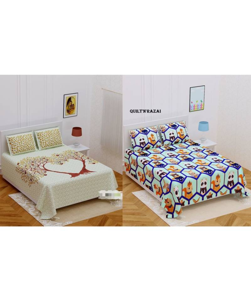Indian Bedsheet Combo The set includes both the bedsheet and pillow ...