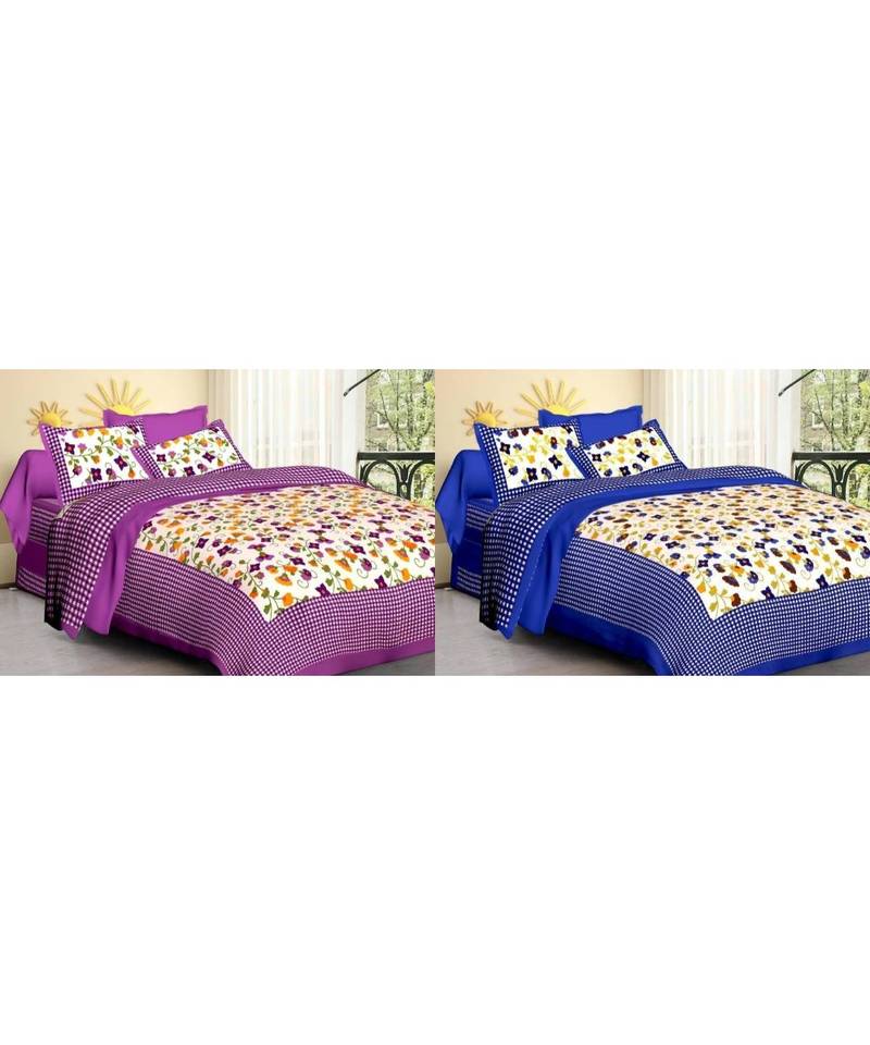 Indian Bedsheet Combo The set includes both the bedsheet and pillow ...