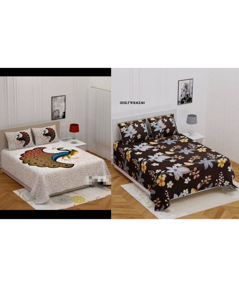 Indian Bedsheet Combo The set includes both the bedsheet and pillow ...