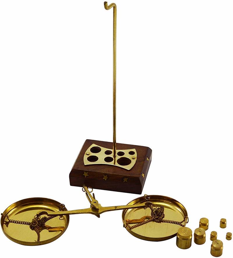 Salvus Old Traditional Goldsmith Weight (Tarazu) Showpiece Capacity of ...