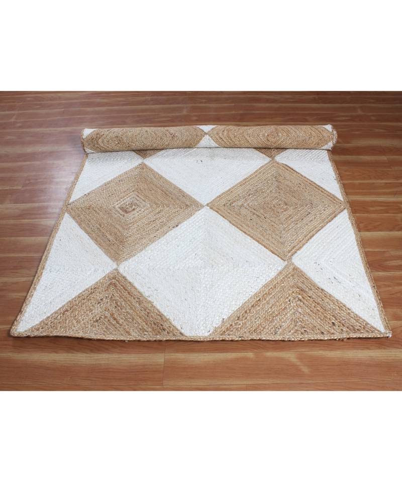 10x16 Ft Indian Handmade Jute Area Rug Outdoor Garden Yoga Woven Kilim ...