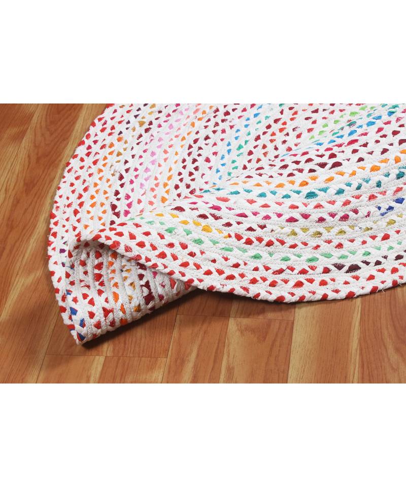 9x9 Ft Indian Handmade Cotton Chindi Rug Dining Room Rag Rug Outdoor ...