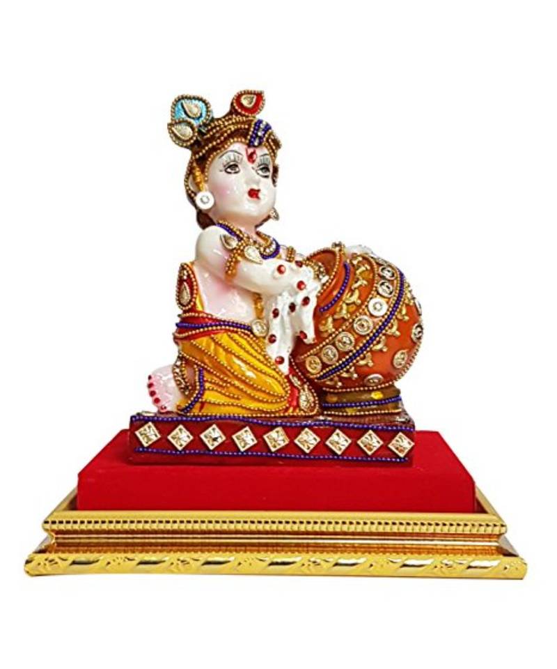 ESVAR STONECRAFT Lord Krishna Statue Hindu God Makhan Chor - ESVAR ...