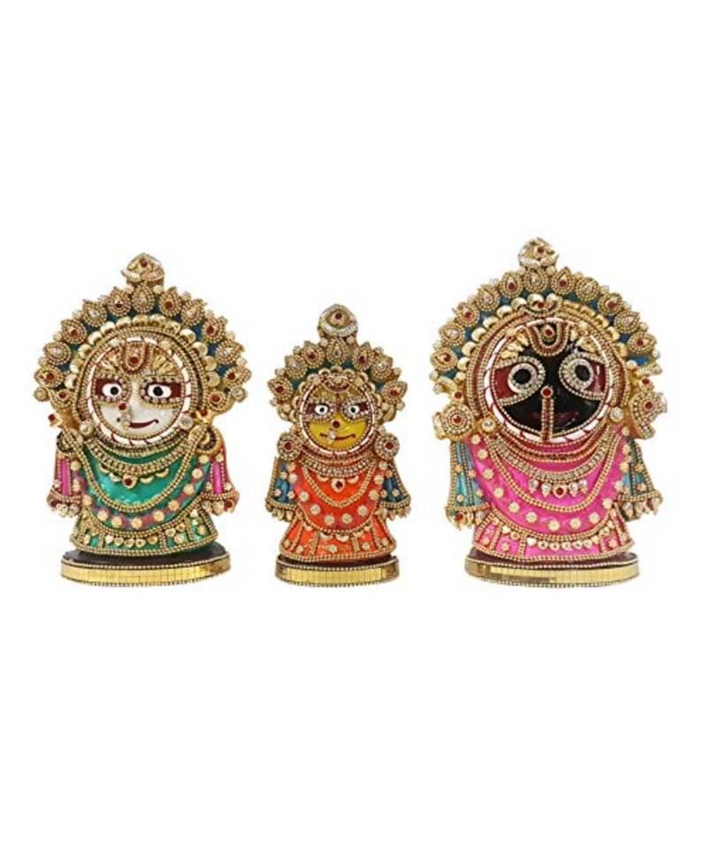 ESVAR STONECRAFT Lord Jagannath, Balaram & Subhadra Devi Statue ...