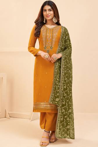 Palazzo Suits - Shop Latest Designer Palazzo Dress Online at Mirraw
