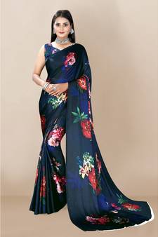 Buy Pure Satin Sarees in Best Design at Mirraw