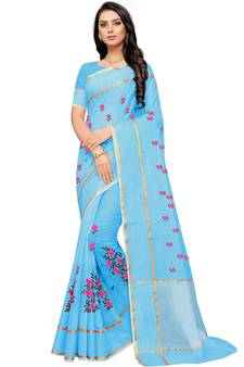 Supernet Sarees Online - Buy Indian Super Net Sarees with Aari Work