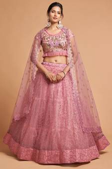Net Lehenga - Buy Indian Net Lehenga Choli Designs with Dupatta Online