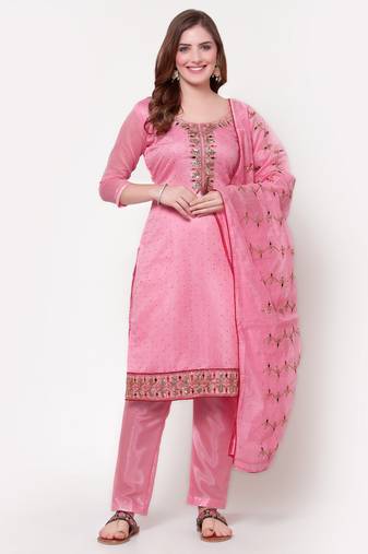 Pink Suits Online | Buy Pink Color Salwar Kameez from Best Designers in ...