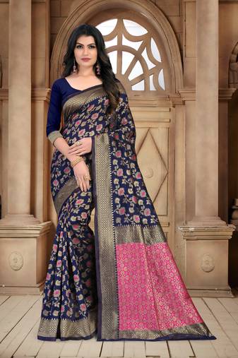 Art Silk Saree Collection Latest Design & Exciting Colors - Mirraw