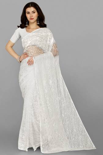 Latest 2023 Designer Net Sarees Collection - Mirraw