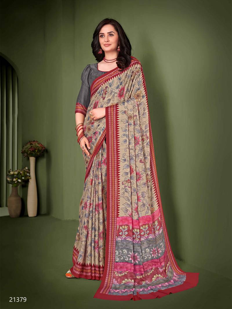 Looking Wise Pure Georgette Printed Saree - Shraddha Sarees - 3906068