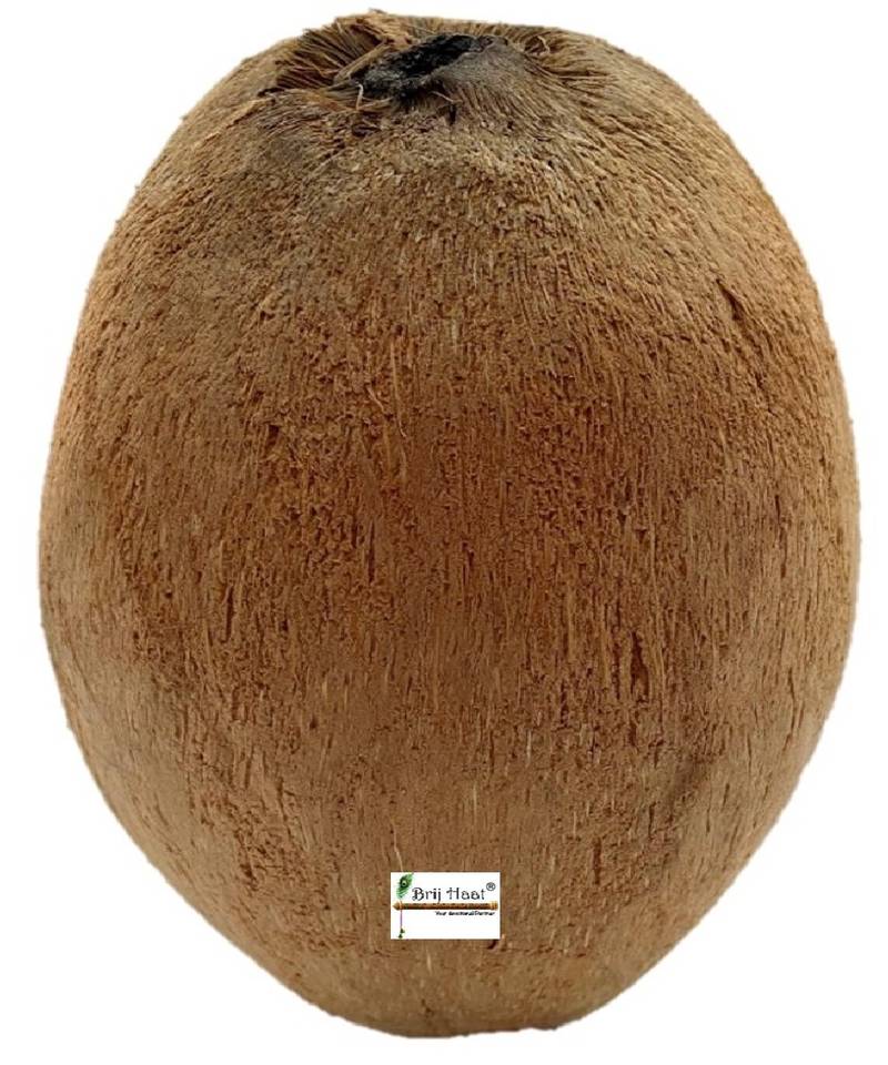 Ganesh Carving On Coconut Husk Handmade Statue - BRIJ HAAT - 3906364