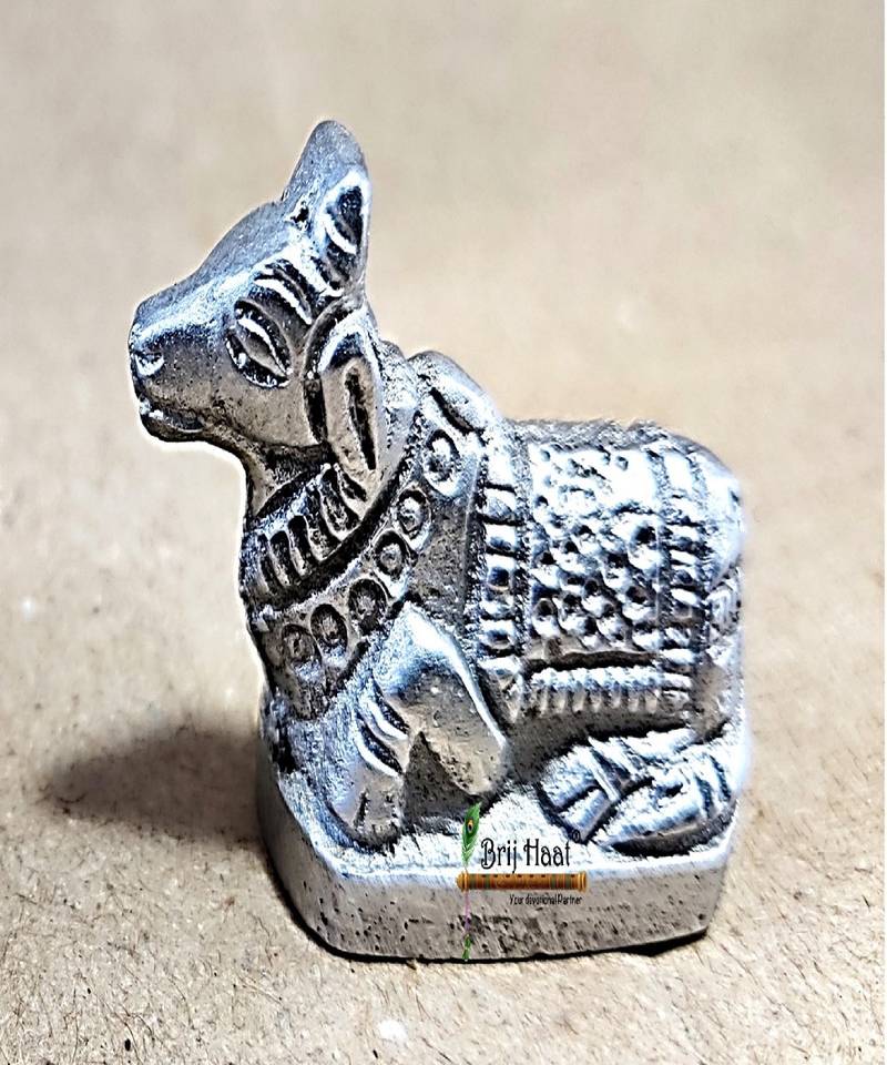Mercury Pure Parad Nandi Figurine First Quality for Pooja Nandikeshwara ...