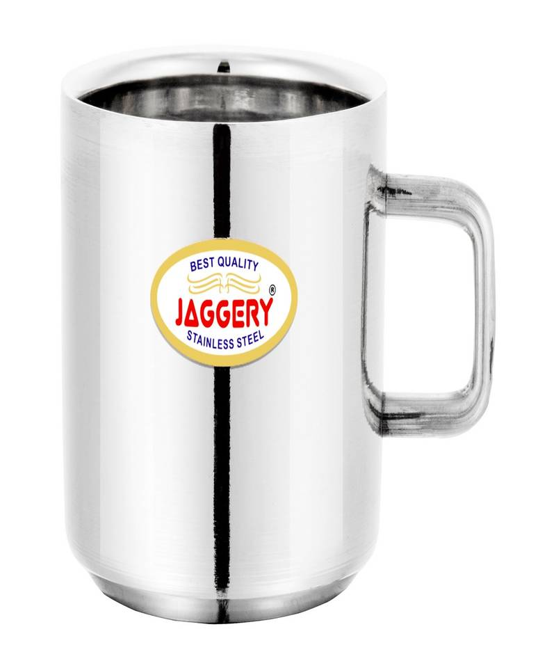JAGGERY Double Wall Stainless Steel Tea & Coffee Cups Set of 6-Capacity ...