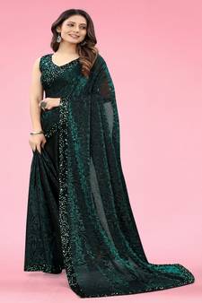 Green Saree @ Mirraw.com