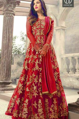 Red Salwar Suits - Buy Red Color Salwar Kameez Online for Wedding