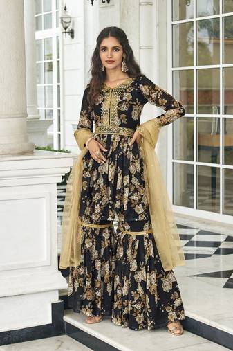 Buy Latest Design Sharara Suits & Sharara Dress Online @ Mirraw