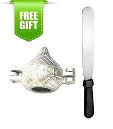 Aluminium Modak Mould With Cake Decorater Pilot Knife And Free Gift ...