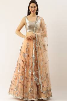 Net Lehenga - Buy Indian Net Lehenga Choli Designs with Dupatta Online