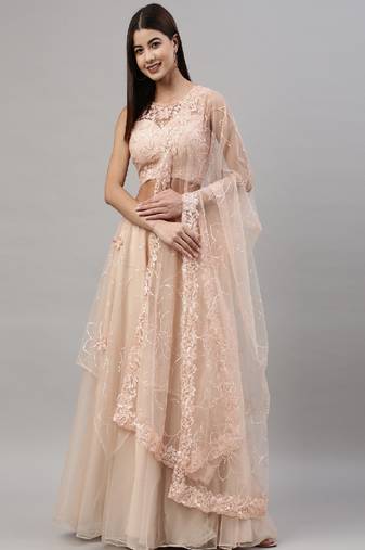 Net Lehenga - Buy Indian Net Lehenga Choli Designs with Dupatta Online