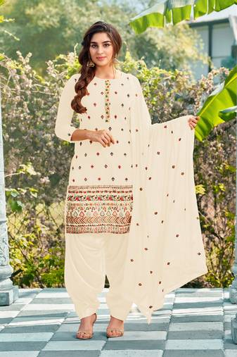 White Salwar Kameez - Buy White Color Salwar Suits Online