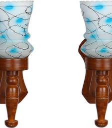 LED Compactable Wood & Glass Wall Lamp Light - I1, Pack Of 2 - Afast ...