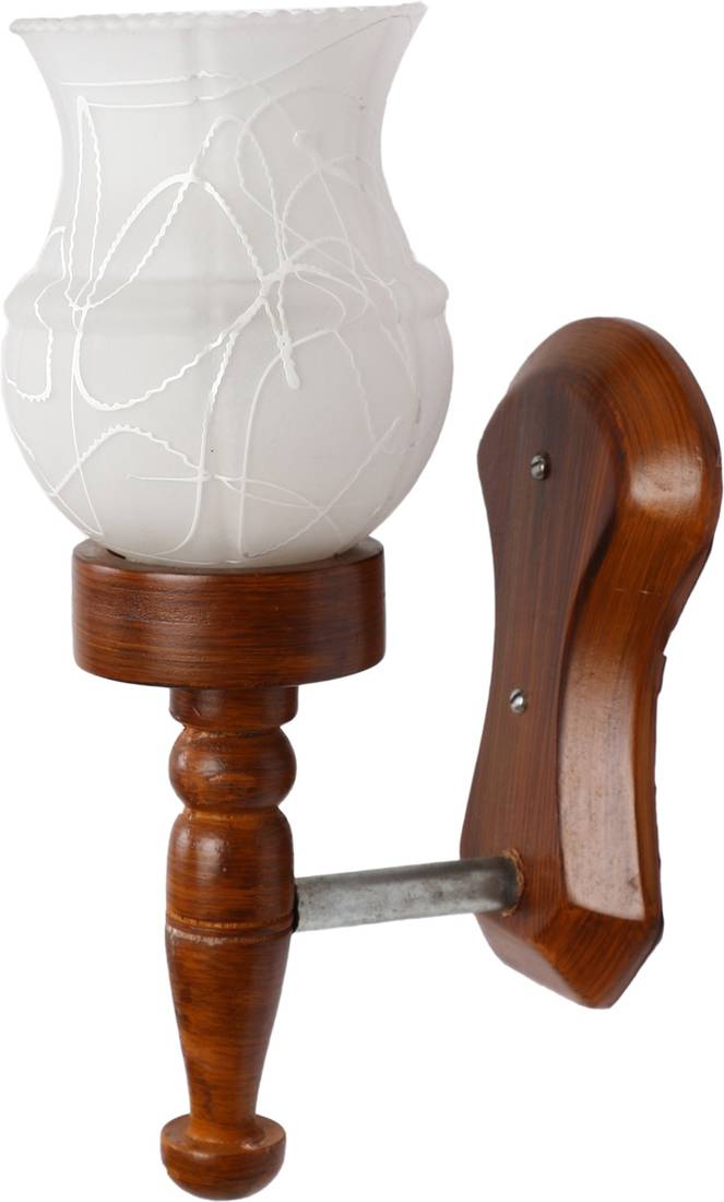 LED Compactable Wood & Glass Wall Lamp Light - L1, Pack Of 4 - Afast ...