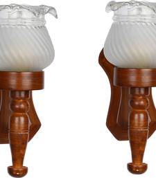 LED Compactable Wood & Glass Wall Lamp Light - M1, Pack Of 2 - Afast ...