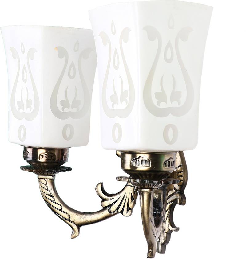 LED Compactable Wood & Glass Wall Lamp Light - O1, Pack Of 2 - Afast ...