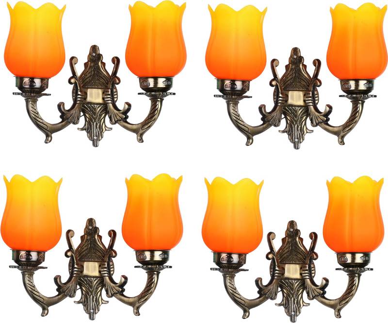 LED Compactable Wood & Glass Wall Lamp Light - P1, Pack Of 4 - Afast ...