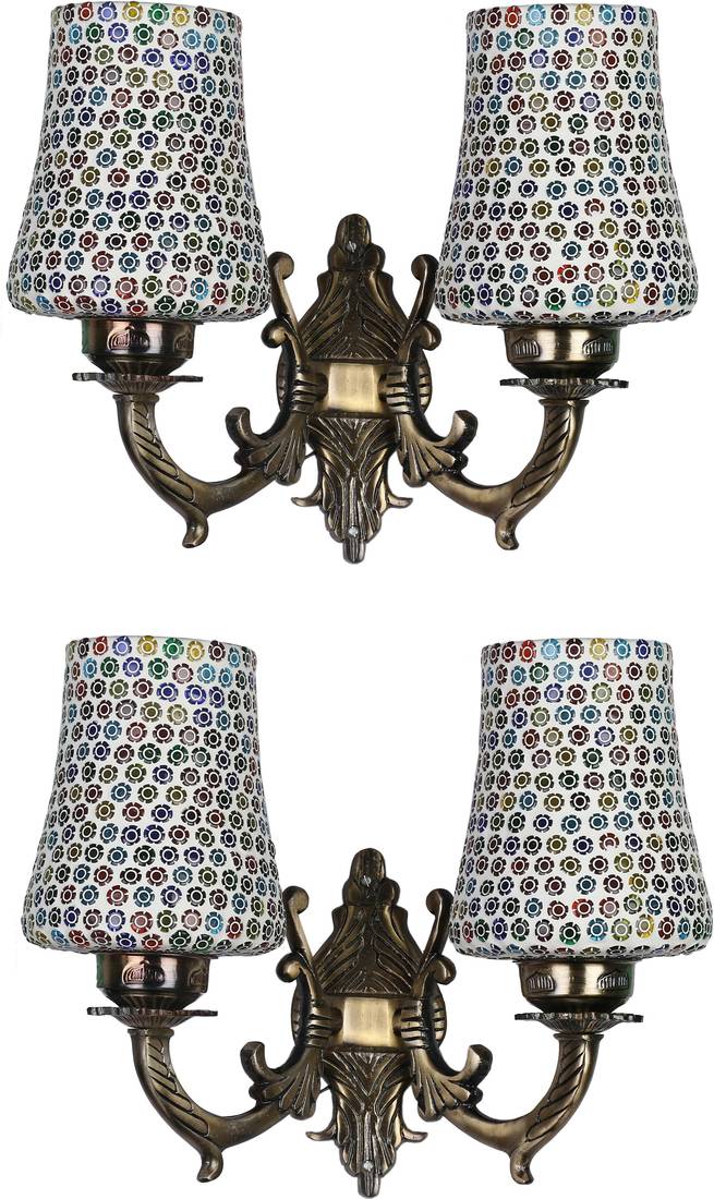 LED Compactable Wood & Glass Wall Lamp Light - W1, Pack Of 2 - Afast ...