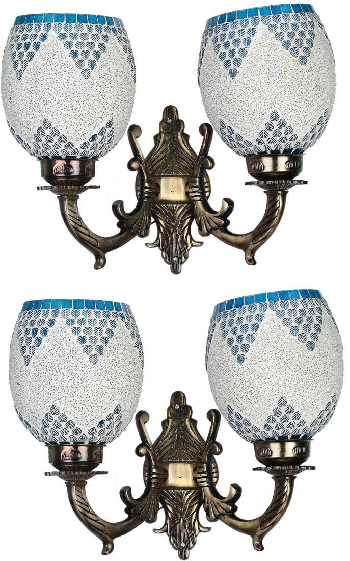 LED Compactable Wood & Glass Wall Lamp Light - AA1, Pack Of 4 - Afast ...