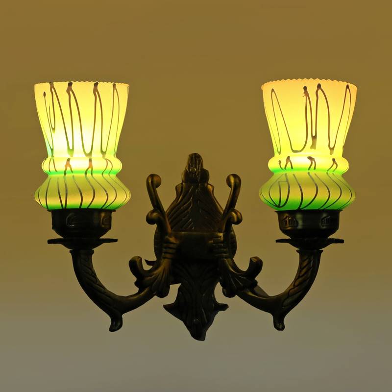 LED Compactable Wood & Glass Wall Lamp Light - AF1, Pack Of 2 - Afast ...