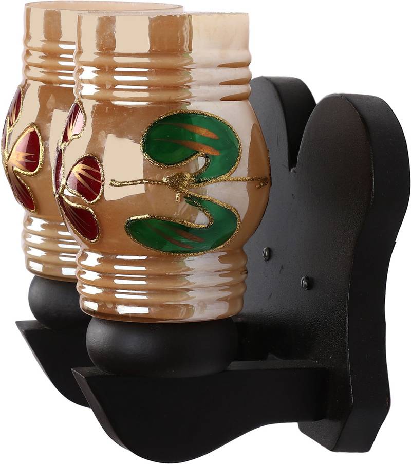 LED Compactable Wood & Glass Wall Lamp Light - AP1, Pack Of 2 - Afast ...