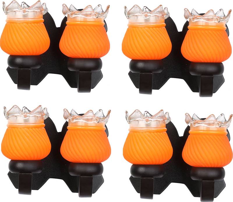 LED Compactable Wood & Glass Wall Lamp Light - AT1, Pack Of 4 - Afast ...