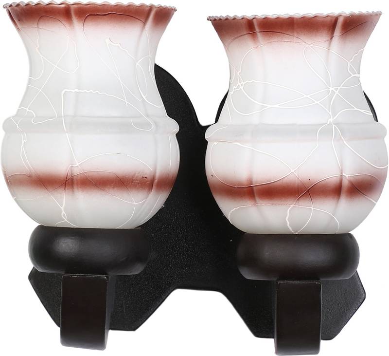 LED Compactable Wood & Glass Wall Lamp Light - AV1, Pack Of 2 - Afast ...