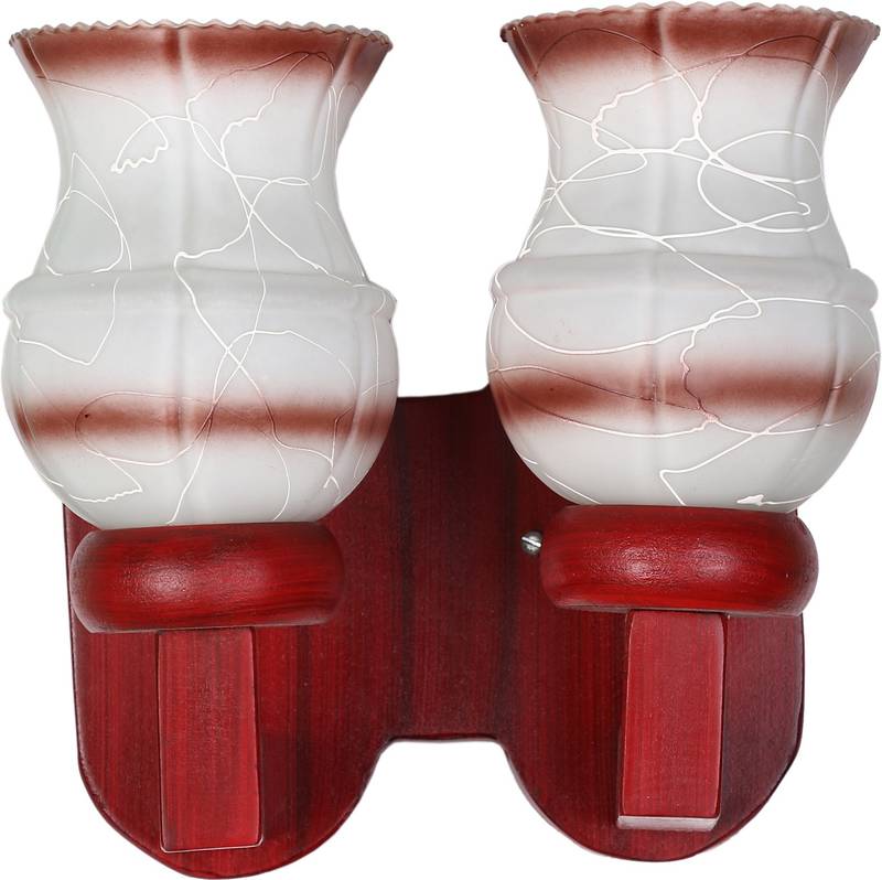 LED Compactable Wood & Glass Wall Lamp Light - AZ1, Pack Of 1 - Afast ...