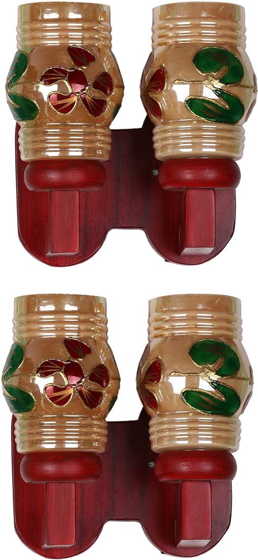 LED Compactable Wood & Glass Wall Lamp Light - BB1, Pack Of 4 - Afast ...