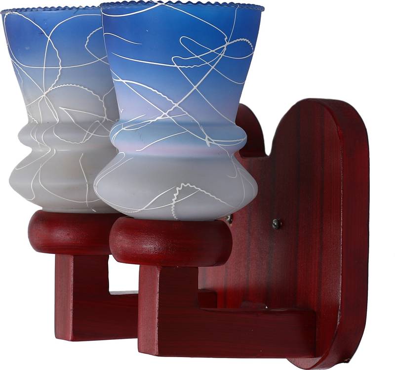 LED Compactable Wood & Glass Wall Lamp Light - BC1, Pack Of 1 - Afast ...