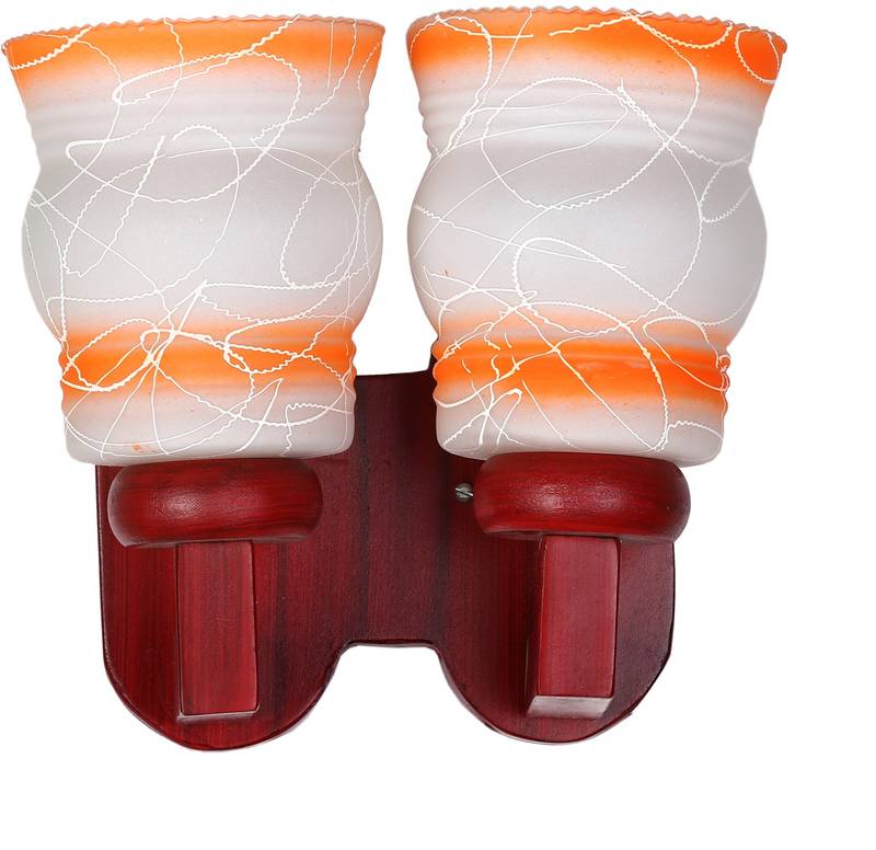 LED Compactable Wood & Glass Wall Lamp Light - BD1, Pack Of 1 - Afast ...