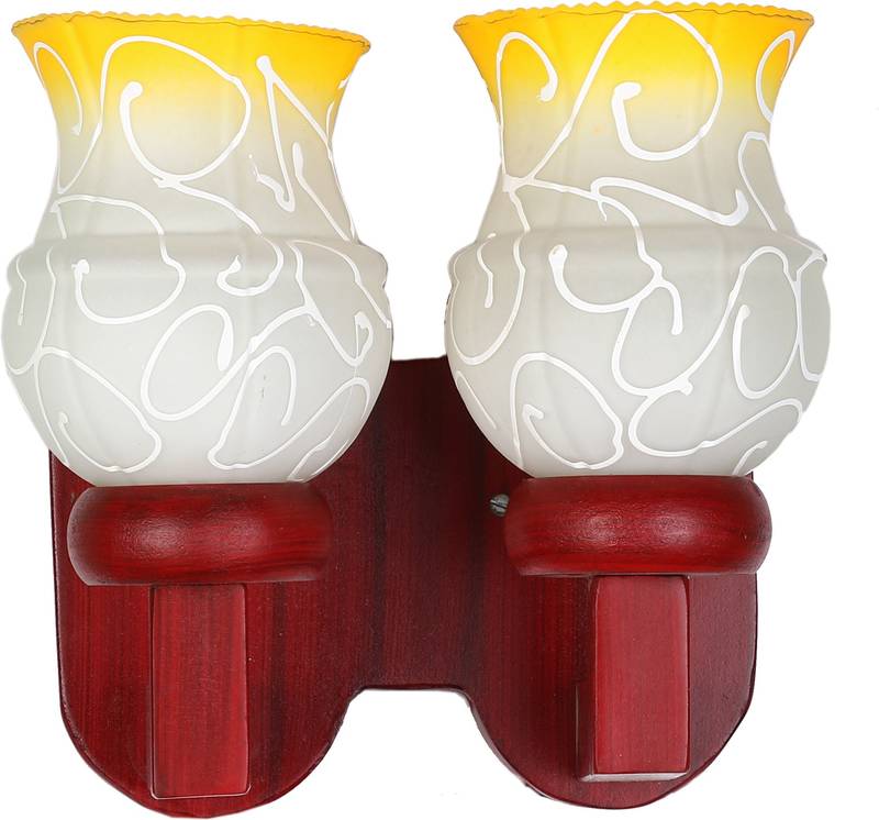 LED Compactable Wood & Glass Wall Lamp Light - BE1, Pack Of 1 - Afast ...