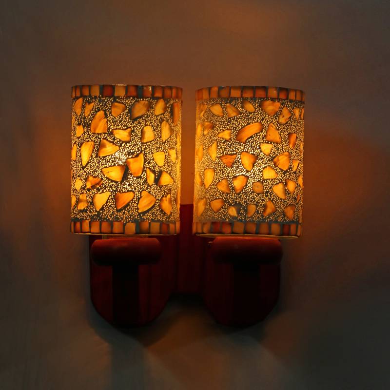 LED Compactable Wood & Glass Wall Lamp Light - BF1, Pack Of 4 - Afast ...