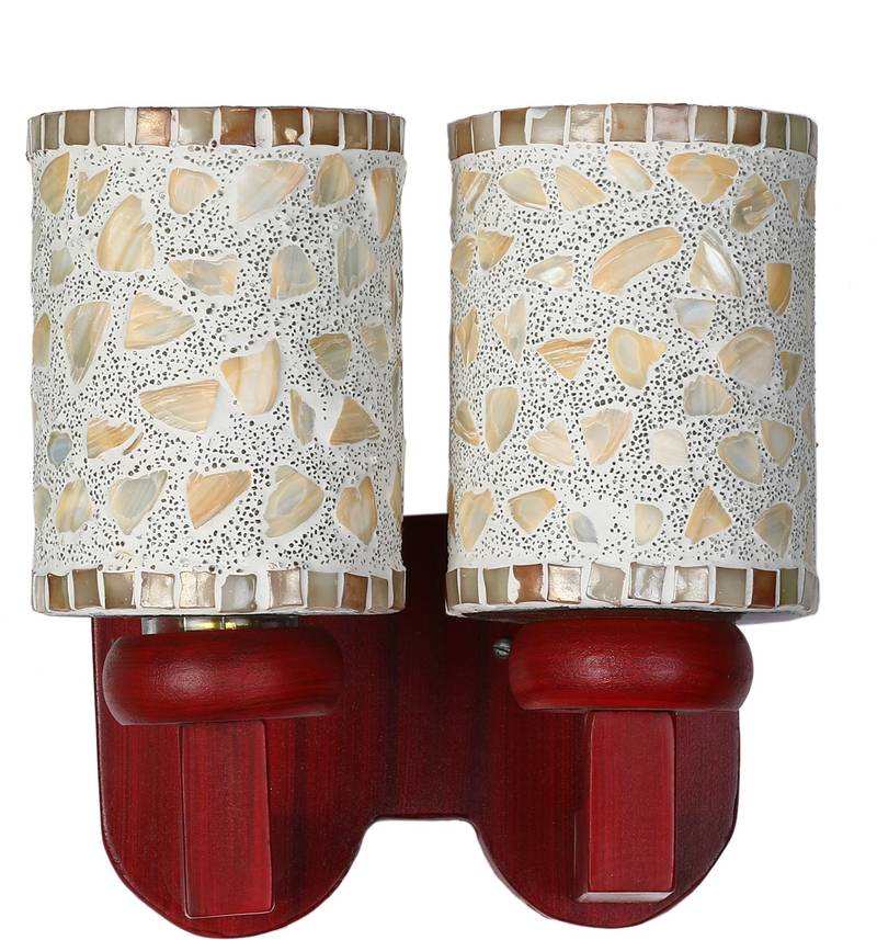 LED Compactable Wood & Glass Wall Lamp Light - BF1, Pack Of 4 - Afast ...