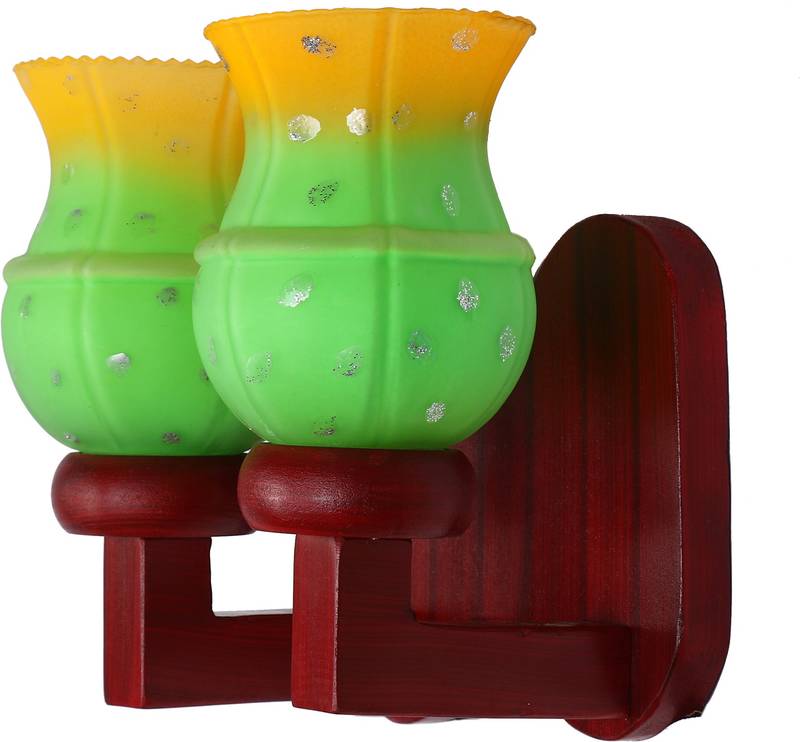 LED Compactable Wood & Glass Wall Lamp Light - BH1, Pack Of 4 - Afast ...