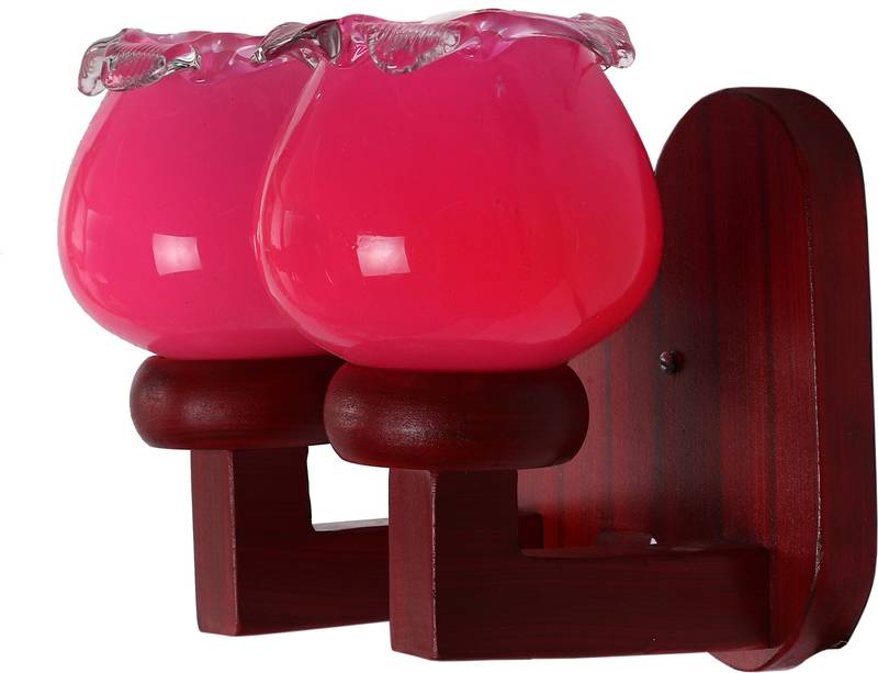 LED Compactable Wood & Glass Wall Lamp Light - BI1, Pack Of 4 - Afast ...